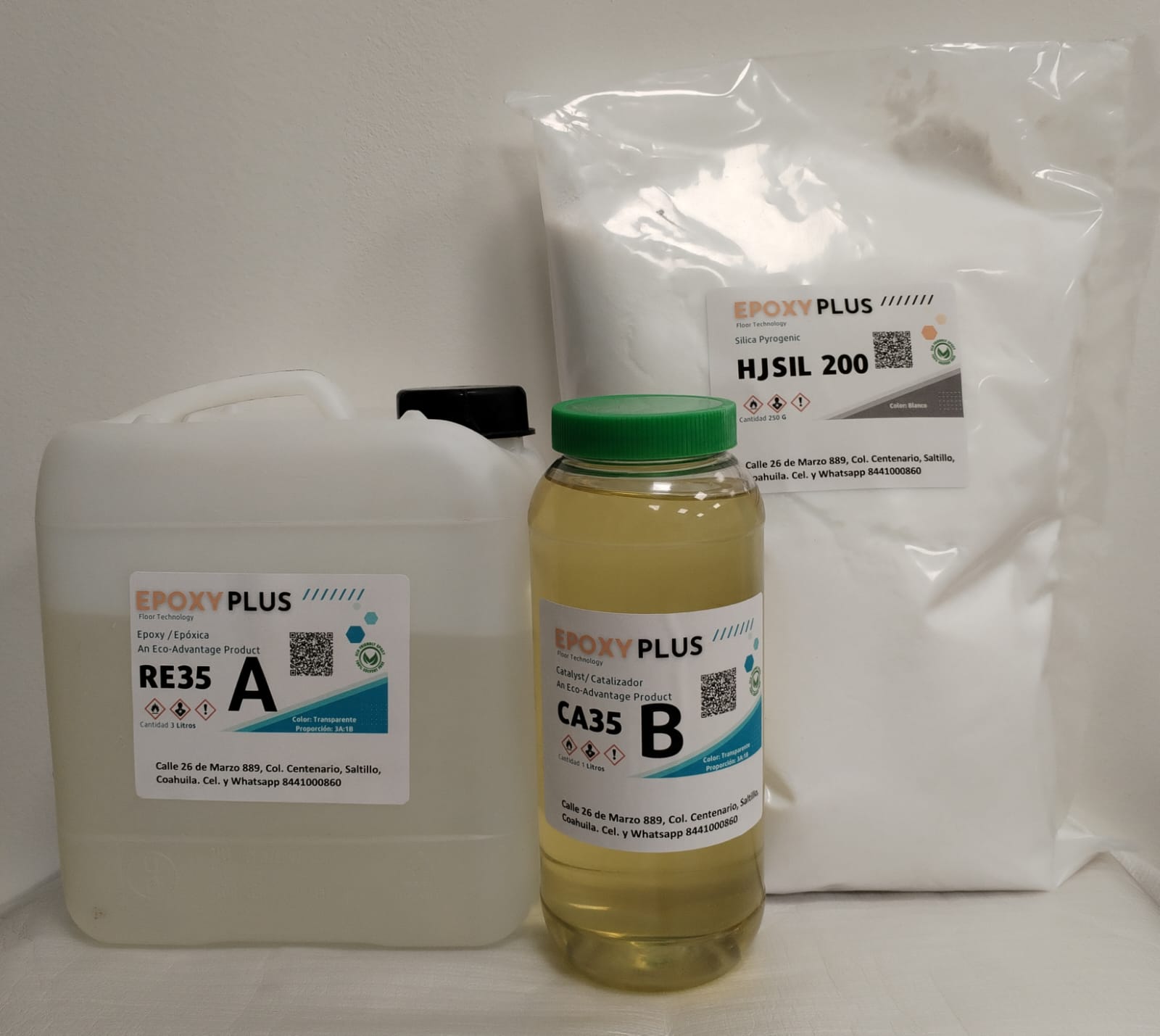 Kit Epoxy Plus RE35 Transparente para primario y bacheo de 4 litros